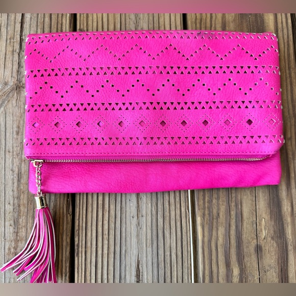 Urban Expressions | Bags | Convertible Hot Pink Eyelet Faux Leather ...